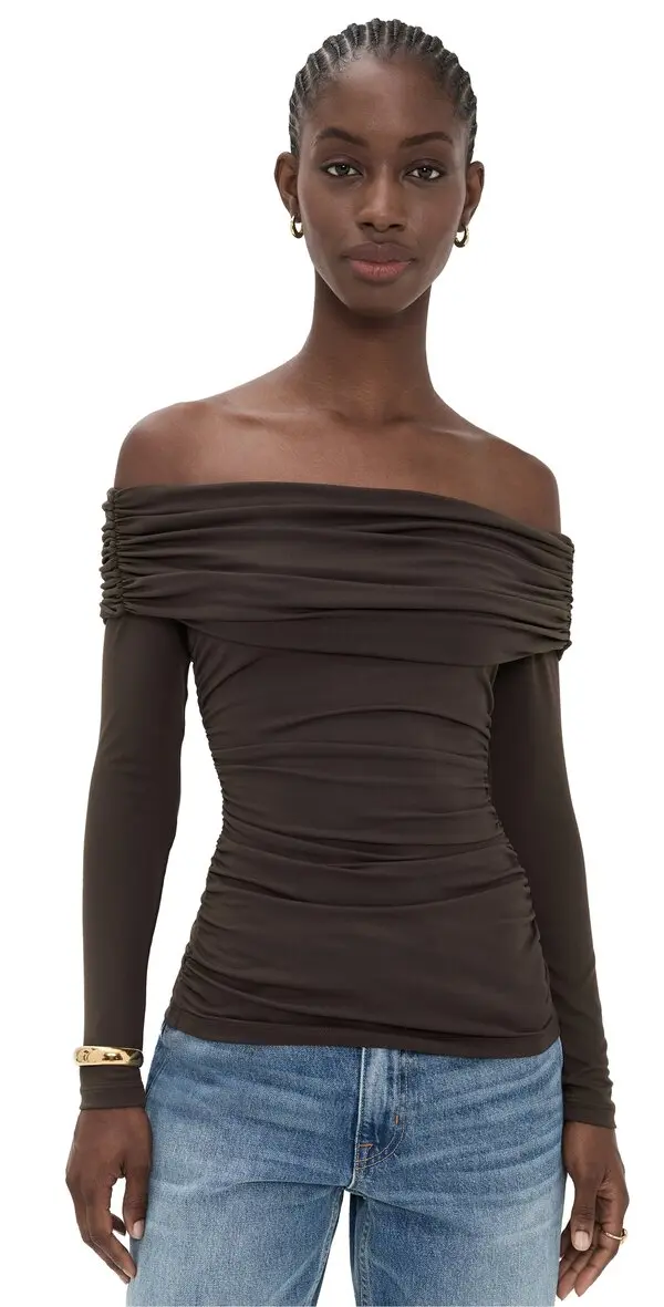 Susana Monaco Off-shoulder Gathered Top - Java