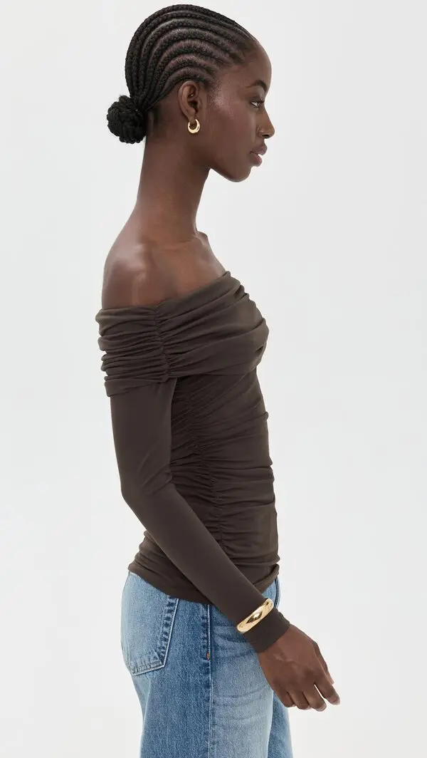Susana Monaco Off-shoulder Gathered Top - Java
