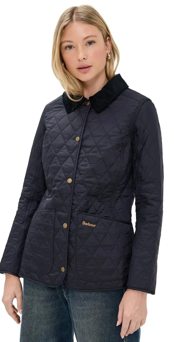 Barbour Annandale Quilted Barn Jacket - Navy