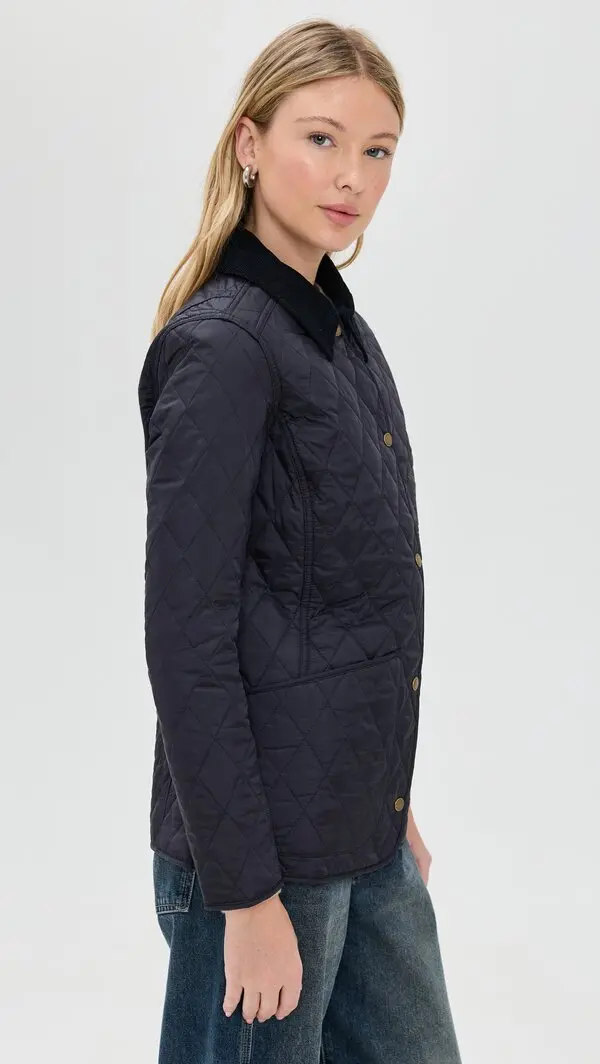 Barbour Annandale Quilted Barn Jacket - Navy