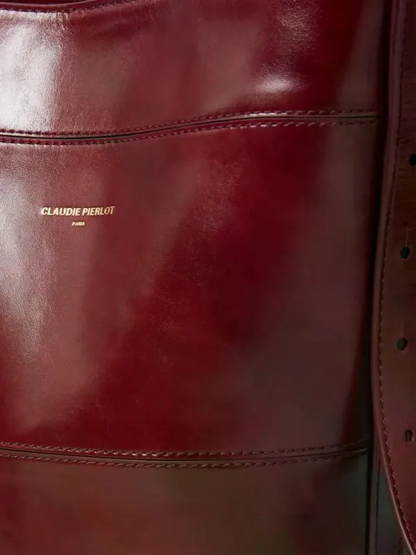 Claudie Pierlot Solveig Leather Bucket Bag