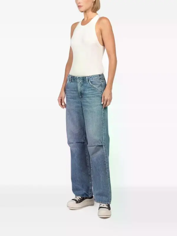 Citizens Of Humanity Pleated-knee Mid-rise Jeans