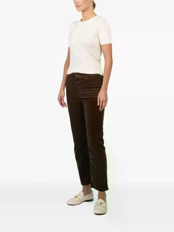 FRAME Straight Leg Corduroy Trousers