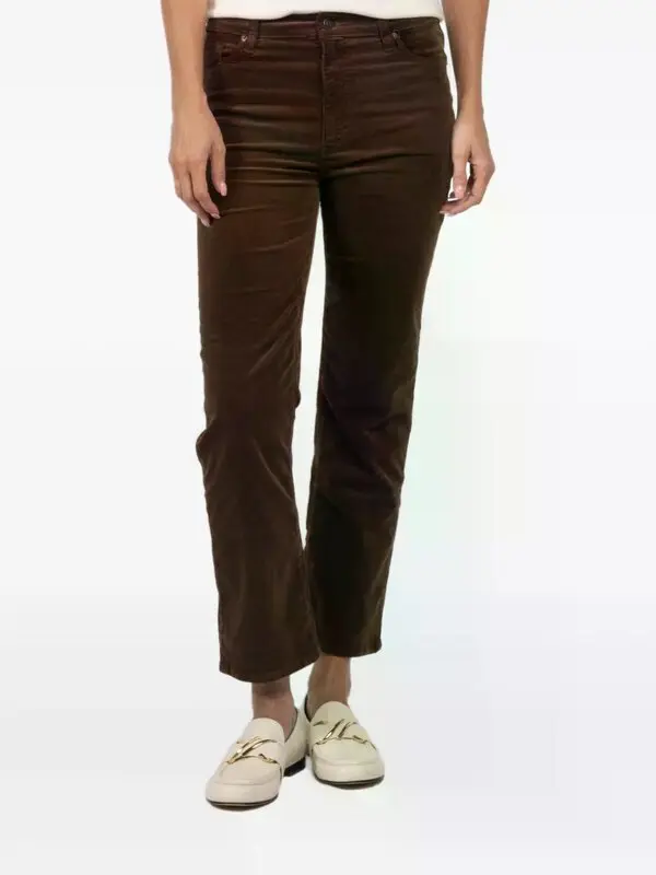 FRAME Straight Leg Corduroy Trousers
