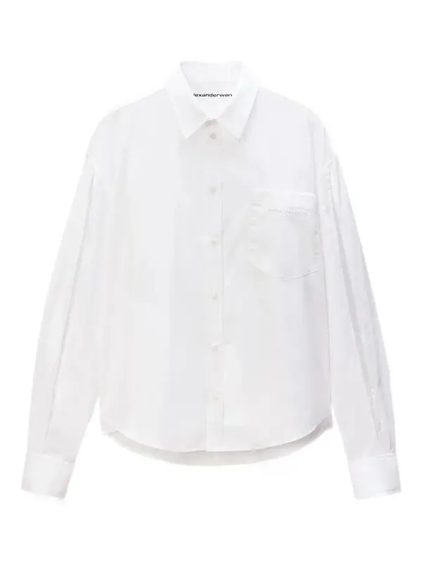 Alexander Wang Slashed-sleeve Shirt - 100 White