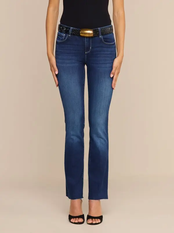 L'Agence Sneeki Low-rise Straight-leg Jean - Multicolor