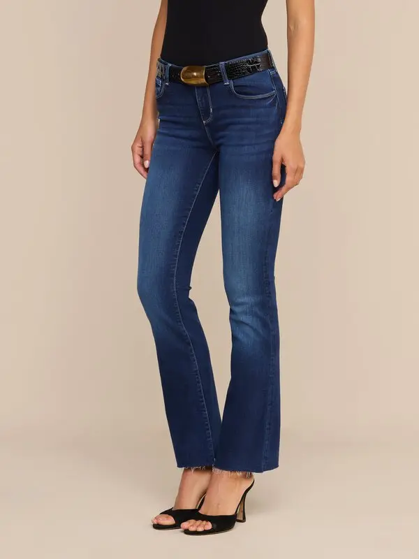 L'Agence Sneeki Low-rise Straight-leg Jean - Multicolor