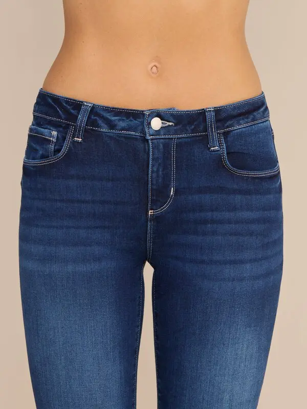 L'Agence Sneeki Low-rise Straight-leg Jean - Multicolor