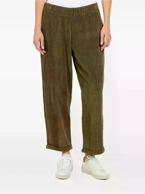 Labo.art Elasticated-waist Corduroy Trousers
