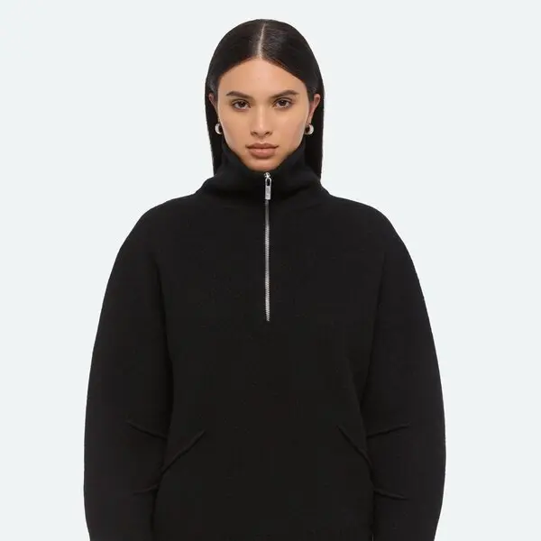 Helmut Lang Apex Quarter-zip Sweater - Black
