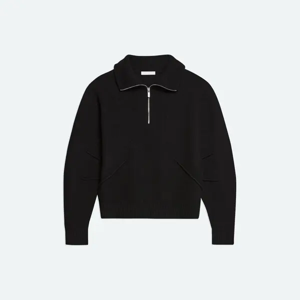 Helmut Lang Apex Quarter-zip Sweater - Black