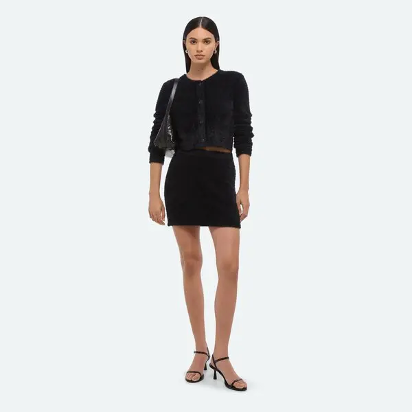 Helmut Lang Sweater Mini Skirt - Black