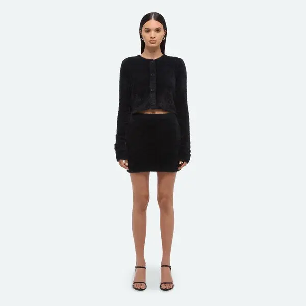 Helmut Lang Sweater Mini Skirt - Black