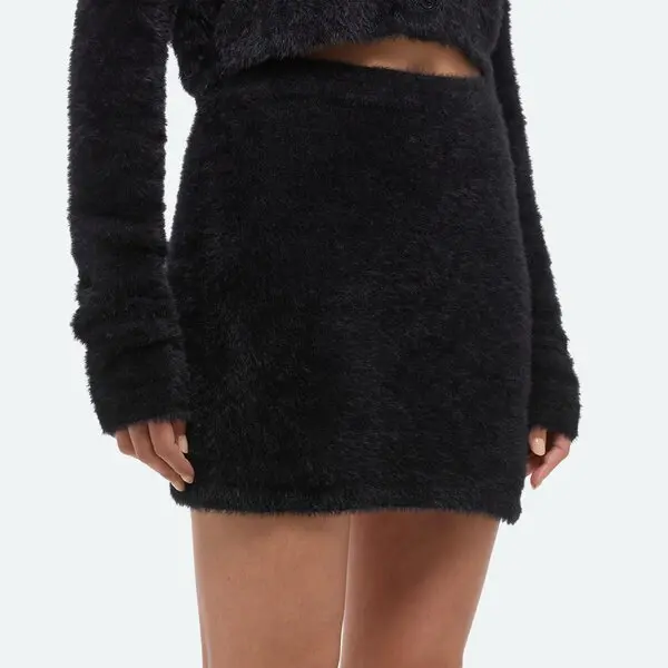 Helmut Lang Sweater Mini Skirt - Black