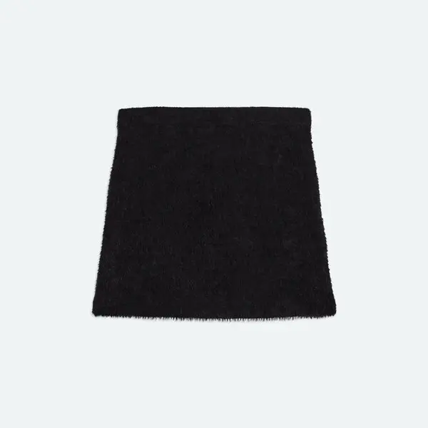 Helmut Lang Sweater Mini Skirt - Black