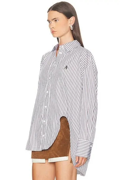 Attico Striped Button-down Shirt