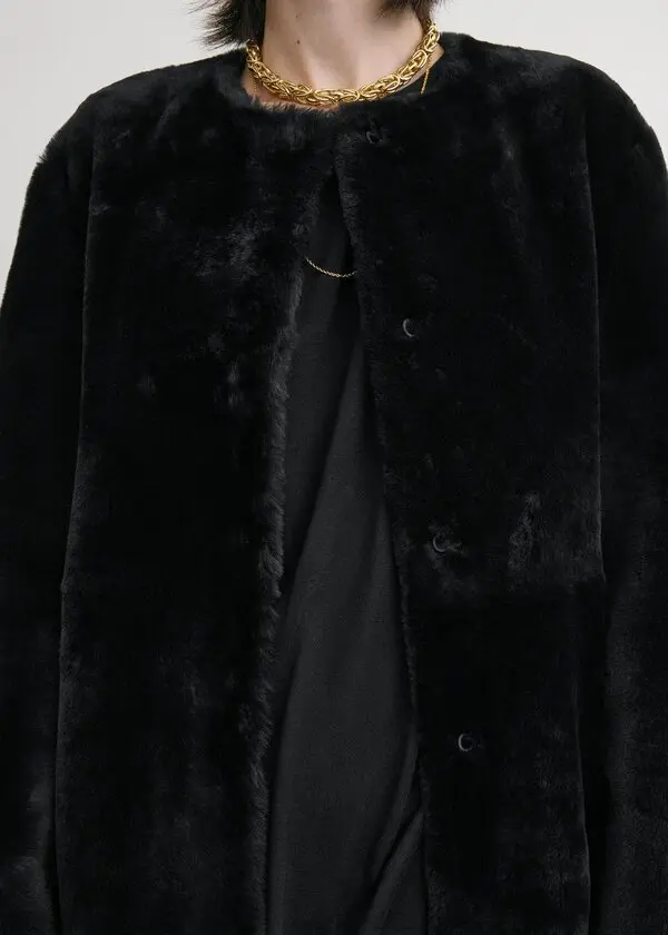 TOTEME Shearling Runway Jacket - Black