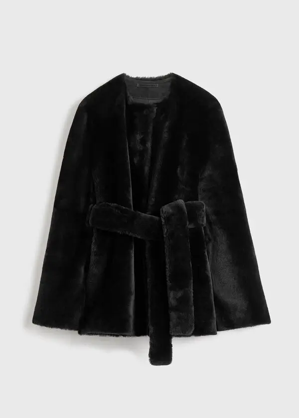 TOTEME Shearling Runway Jacket - Black