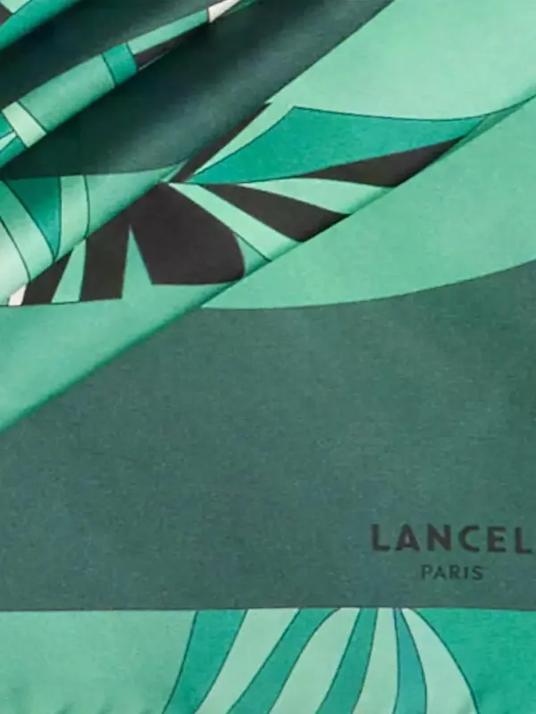 LANCEL Arabesque-print Silk Scarf