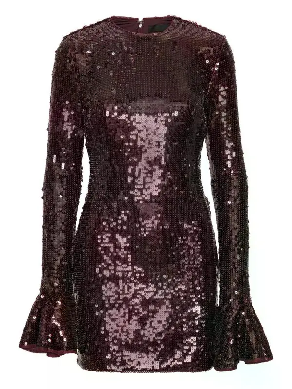 ROTATE BY BIRGER CHRISTENSEN Sequin-embellished Mini Dress - Red