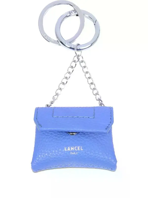 LANCEL Ninon Leather Keyring - Blue