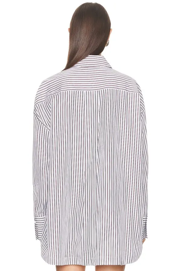 Attico Striped Poplin Shirt - Multicolor