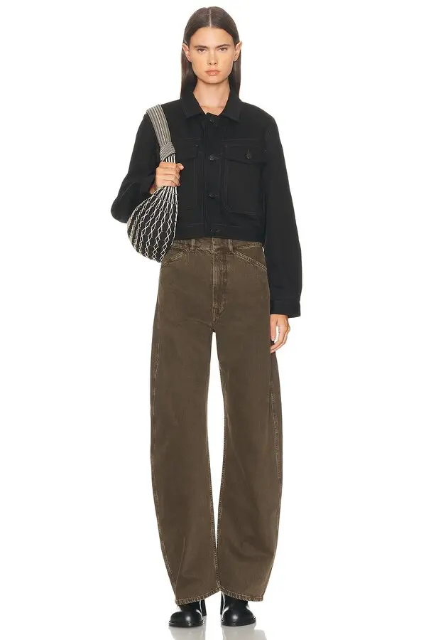 LEMAIRE Cropped Jacket - Black