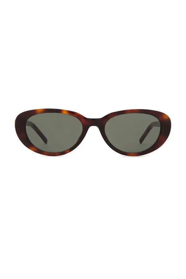 Saint Laurent Cat Eye Sunglasses - Havana & Grey
