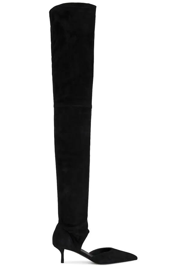 Alaïa Over-the-knee Boots - Noir