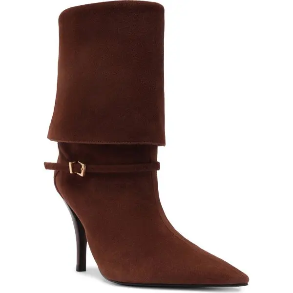 Schutz Rudy Stiletto Boot - Root Brown