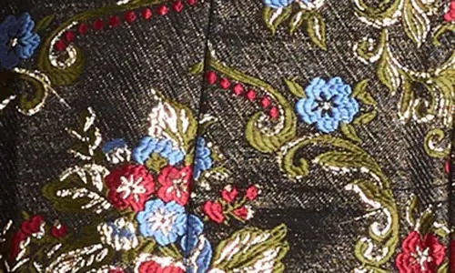 Alice + Olivia Tayla Floral Jacquard Lantern Minidress
