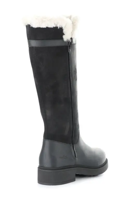 BOS. & CO. Neva Waterproof Genuine Shearling Boots - Black