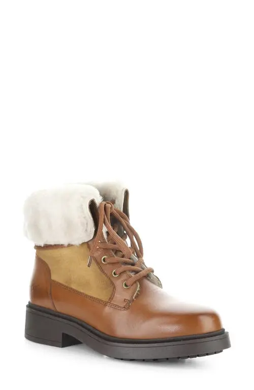 BOS. & CO. Nyssa Waterproof Genuine Shearling Boot - Rich Tan/camel