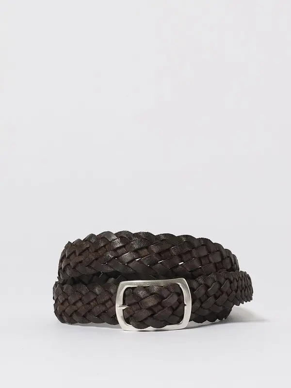 ORTIGNI Braided Belt - Brown