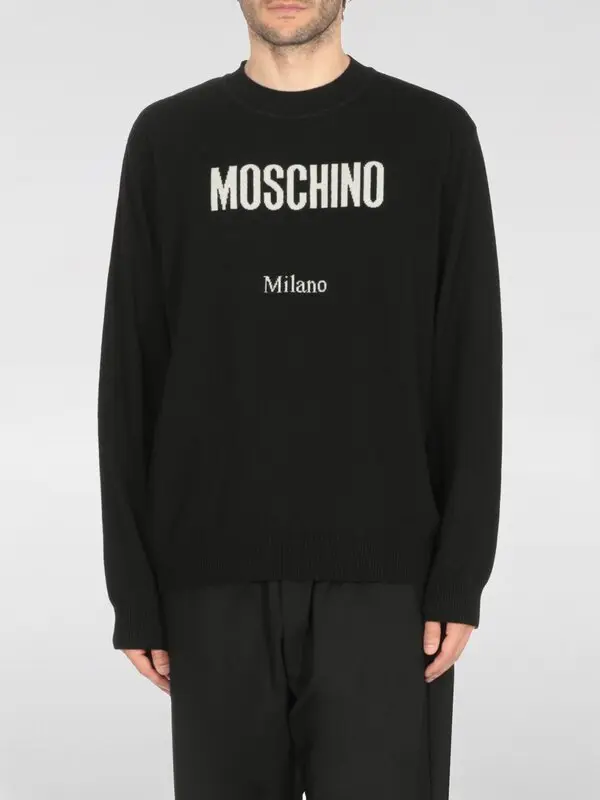 Moschino Crew Neck Sweater - Black