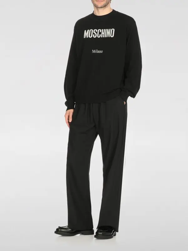Moschino Crew Neck Sweater - Black