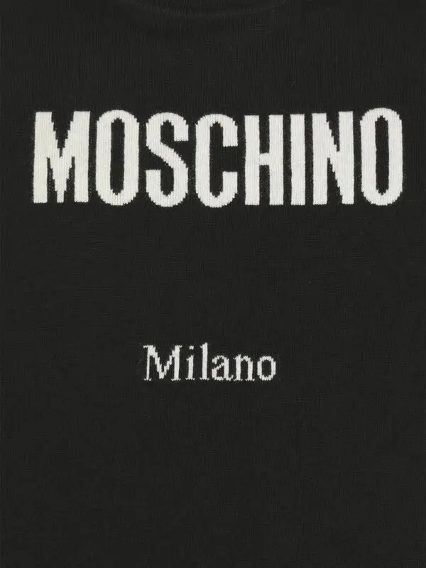 Moschino Crew Neck Sweater - Black