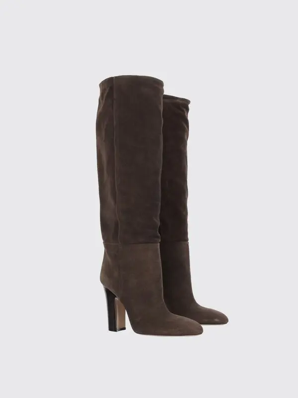 Paris Texas Knee High Boots - Ebony