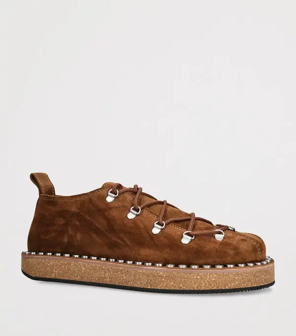 Loewe Suede Rivet Hiking Boots