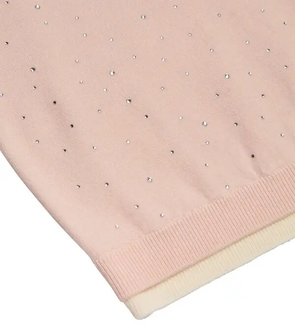 Maje Embellished Wool Short-sleeve Sweater - Pink