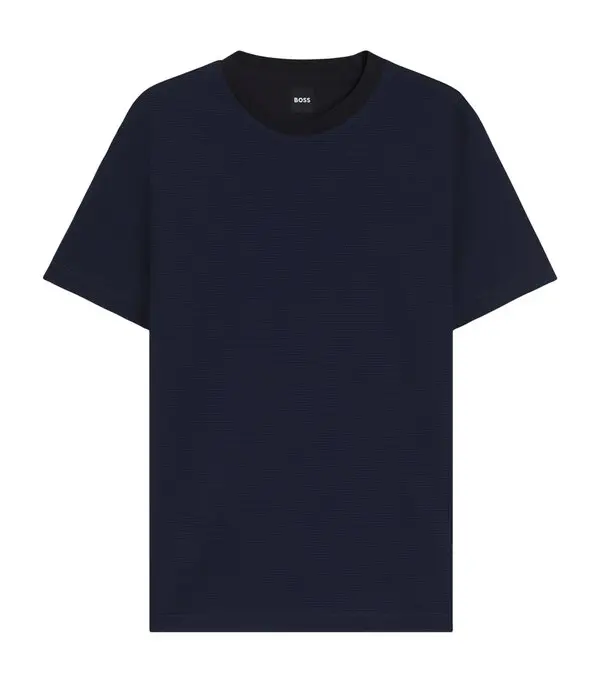 BOSS Mercerised Cotton T-shirt - Blue