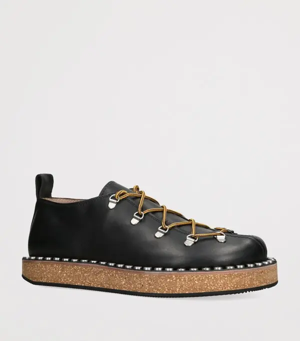Loewe Leather Rivet Hiking Boots