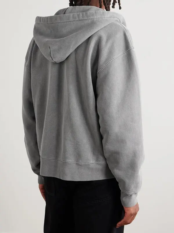 Our Legacy Rascal Cotton-jersey Zip-up Hoodie - Gray
