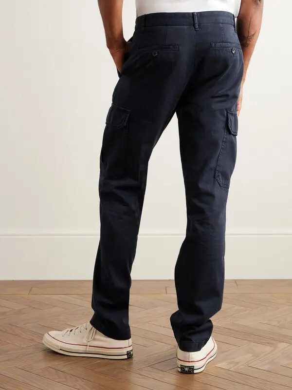 Mr P. Samuel Slim-fit Cargo Trousers - Blue