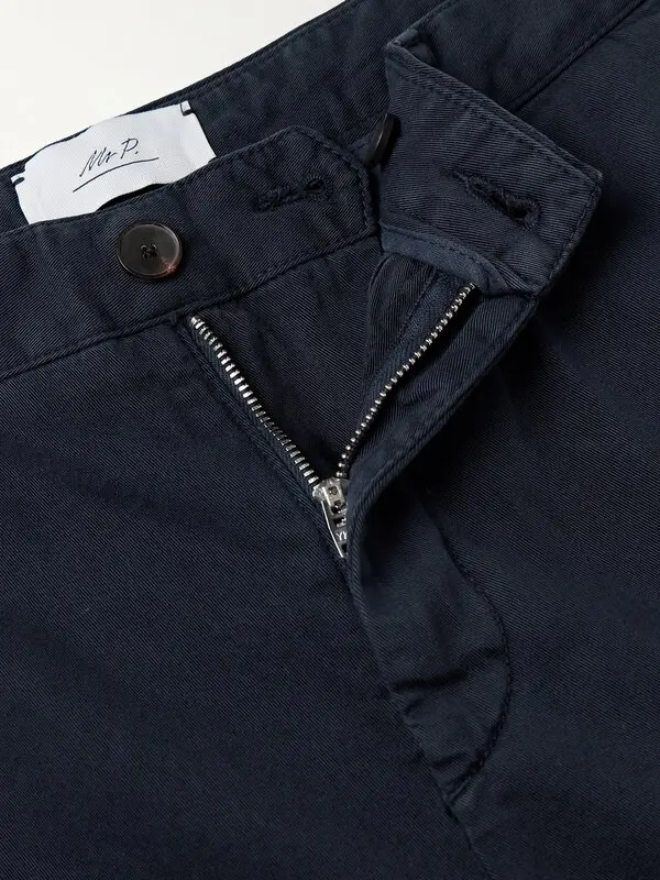 Mr P. Samuel Slim-fit Cargo Trousers - Blue