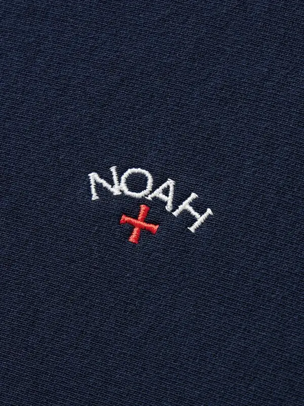 NOAH Embroidered Logo Cotton-jersey Sweatshirt - Blue