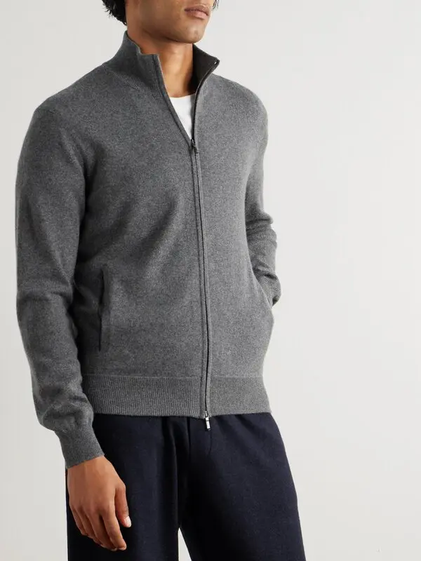 Loro Piana Cashmere Zip-up Sweater