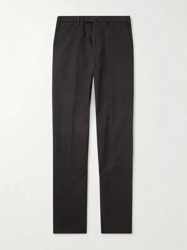 Loro Piana Carlo Hyannis Tapered Cotton-blend Trousers