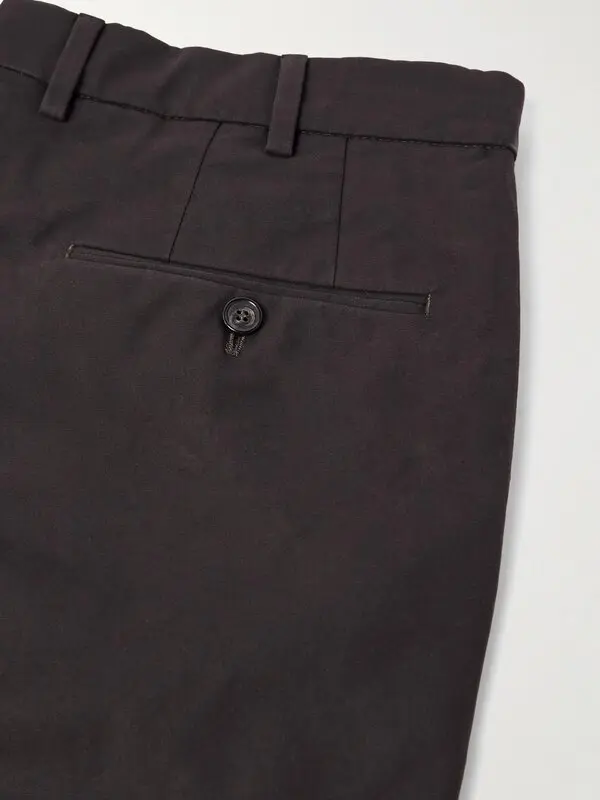 Loro Piana Carlo Hyannis Tapered Cotton-blend Trousers