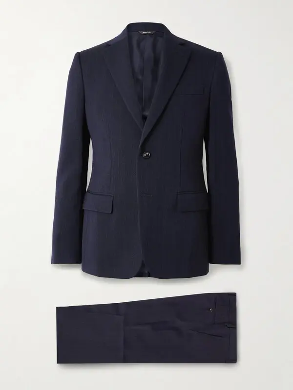 Loro Piana International Pinstriped Virgin Wool Suit